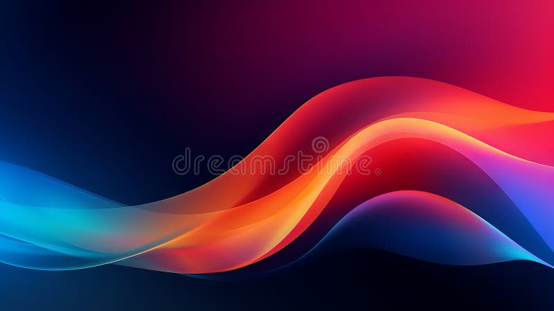Vibrant Gradient Line Background with Distorted Wave Curved Lines AI ...