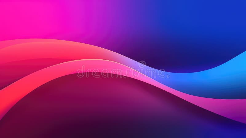 A Vibrant Gradient of Pink, Purple and Violet Lines Flow in a Gentle ...