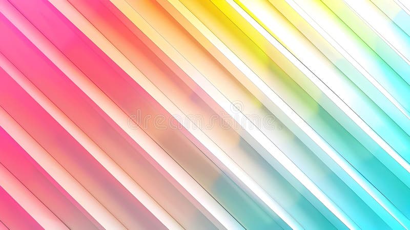 Vibrant Gradient Rainbow Backdrop with Retro 3D Lines in Dynamic ...