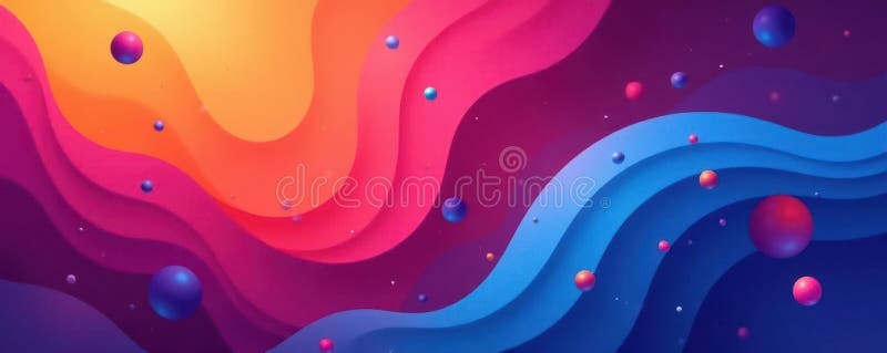 Vibrant Gradients, Geometric Shapes, UI Elements, Smooth, Mobile Stock ...