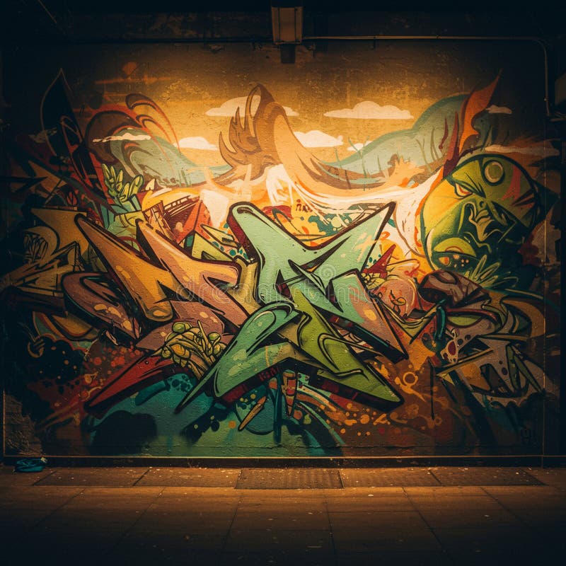 Vibrant Graffiti Artwork Featuring the Bold Word PASSION in Fiery ...
