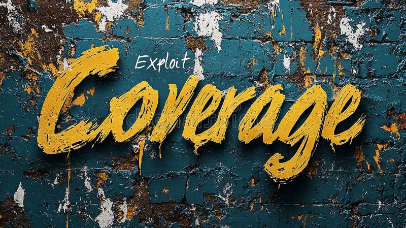 Vibrant Graffiti Texture with Bold Lettering on Brick Wall Stock ...