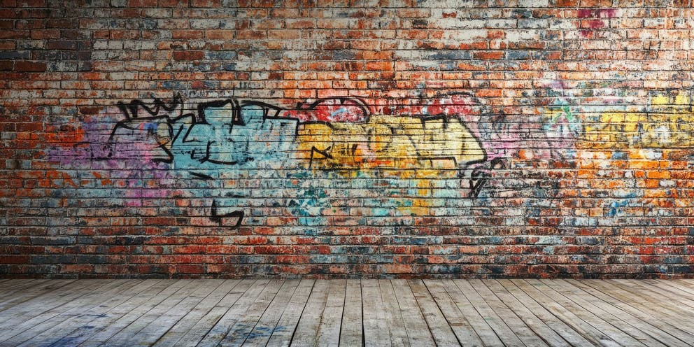 Vibrant Graffiti Wall Texture HighResolution Background Image Stock Illustration - Illustration ...