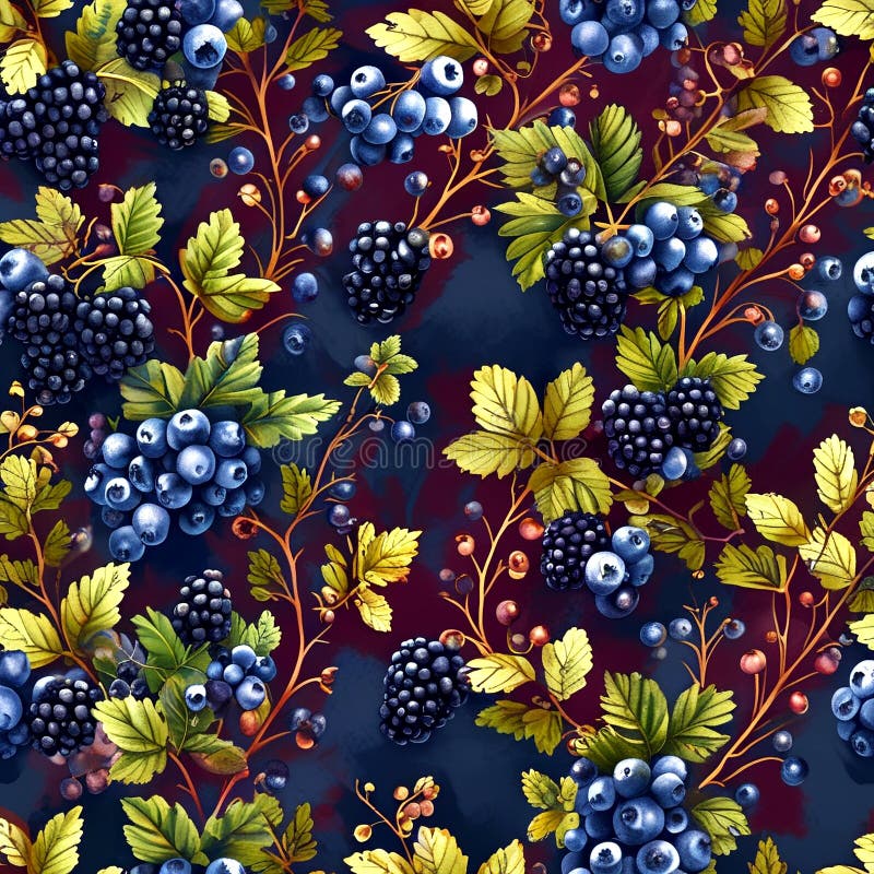 Vibrant Grapevine Pattern with Lush Green Leaves on a Dark Background ...