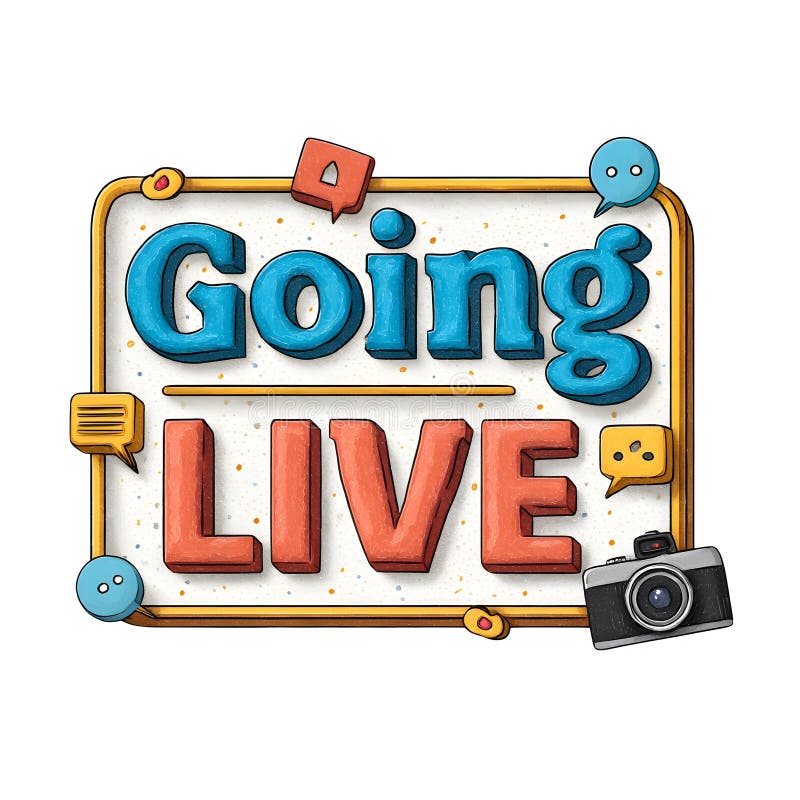Going Live Graphic Stock Illustrations – 74 Going Live Graphic Stock ...