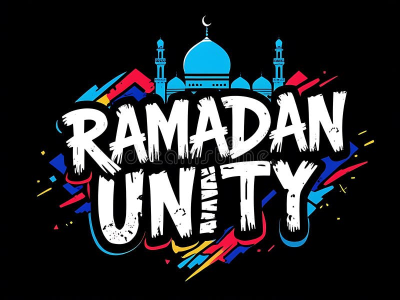 Ramadan Unity Mosque Celebration Islamic Holiday Stock Image - Image of ...