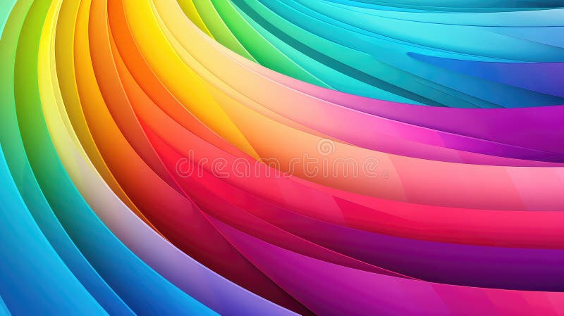 Vibrant Graphic Rainbow Background Stock Illustration - Illustration of ...