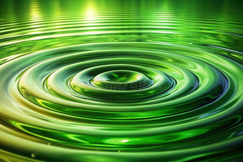 Vibrant Green Abstract Background with a Liquid Ripple Effect Stock ...