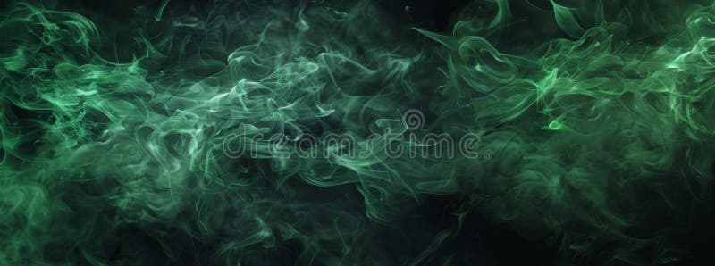 This is a Vibrant Green Abstract Smoke Background Suitable for Artistic ...