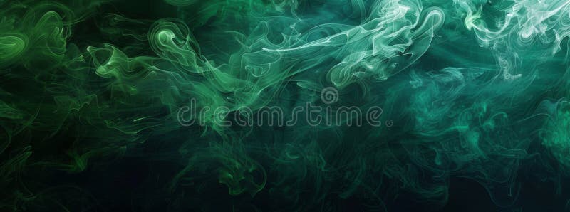 This is a Vibrant Green Abstract Smoke Background Suitable for Artistic ...