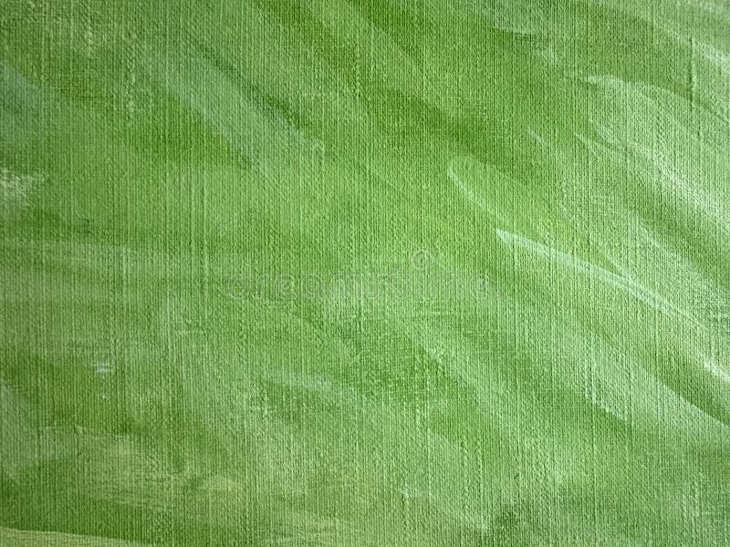 Vibrant Green Abstract Texture Created with Strokes of Paint on Canvas ...