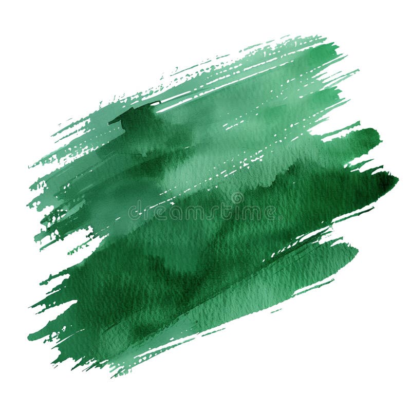 Vibrant Green Brushstroke on White Background, Showcasing Fresh and Dynamic Textured Details ...