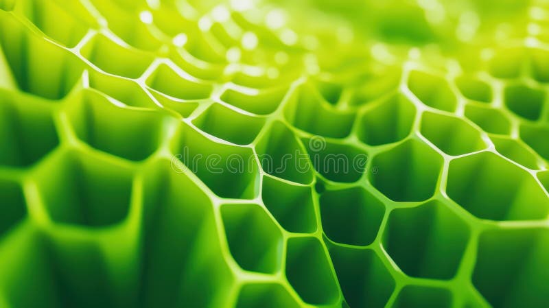 Vibrant Green Cellular Structure Close-Up - Abstract Background Stock ...