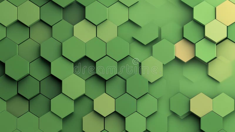 Vibrant Green Gaming Background Featuring Hexagon Patterns and Modern ...