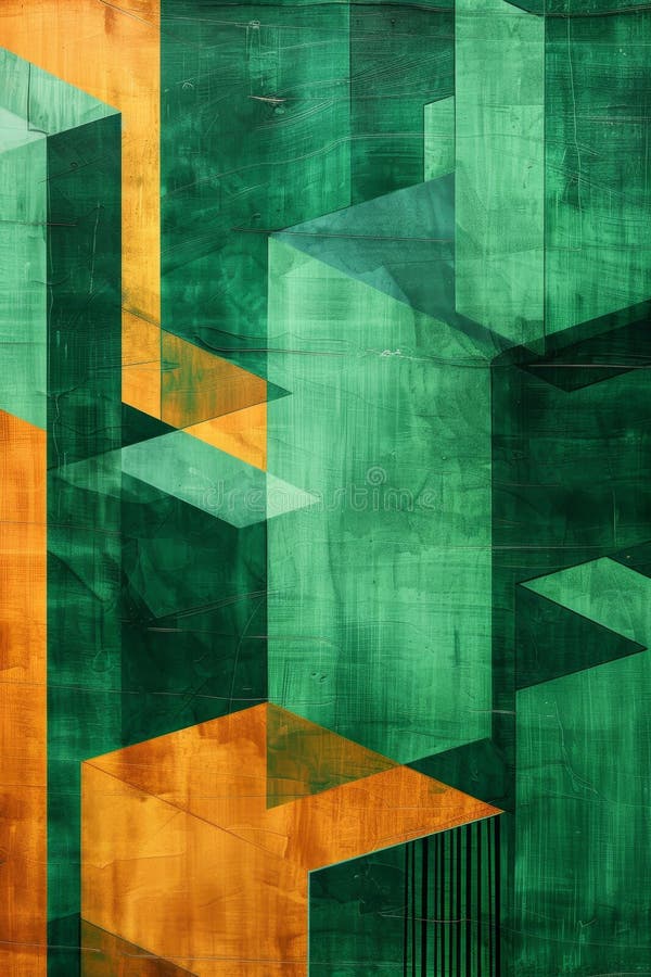 Vibrant Green Geometry Meets Dynamic Abstract Stripes in a Refreshing ...