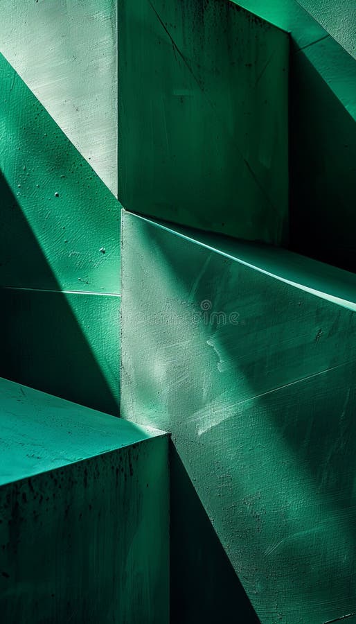 Vibrant Green Gradient Pattern Showcasing Light and Texture on a Smooth ...