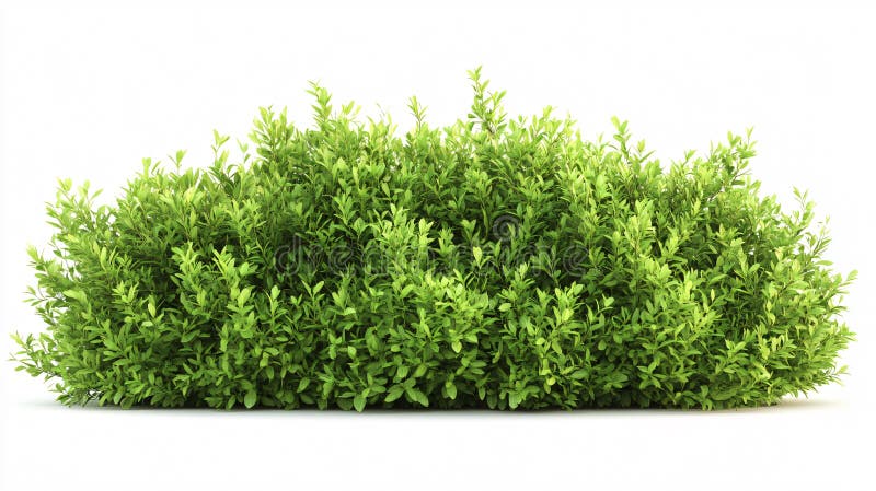 Vibrant Green Grass Bush Isolated on White Background for Professional ...