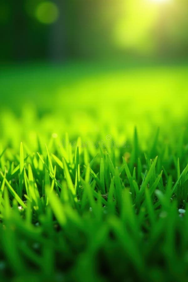 Vibrant Green Grass Edge, Lush Texture, Sunlight , Border, Edge Stock ...