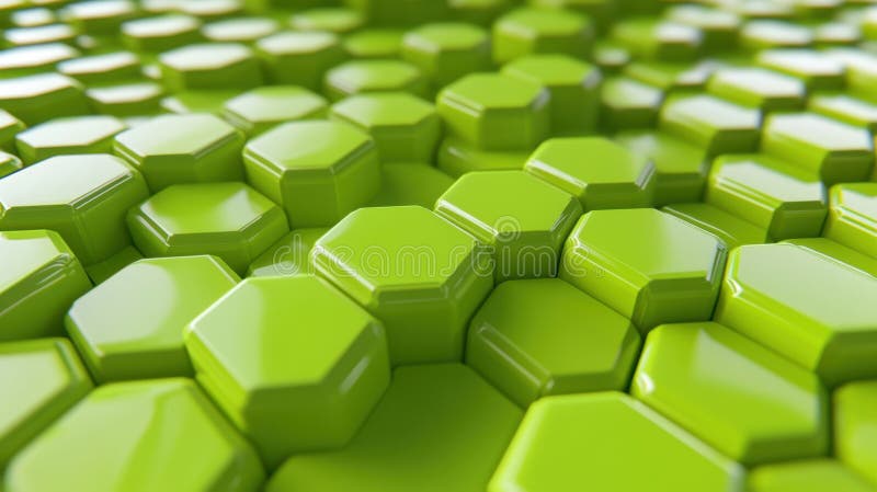 Vibrant Green Hexagonal Pattern Abstract Background Stock Photo - Image ...
