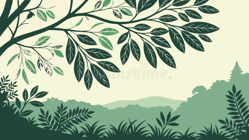 Vibrant Green Jungle Foliage Design Stock Illustrations – 46,342 ...