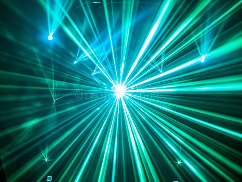 Vibrant Green Laser Light Show Stock Photo - Image of pattern, event ...