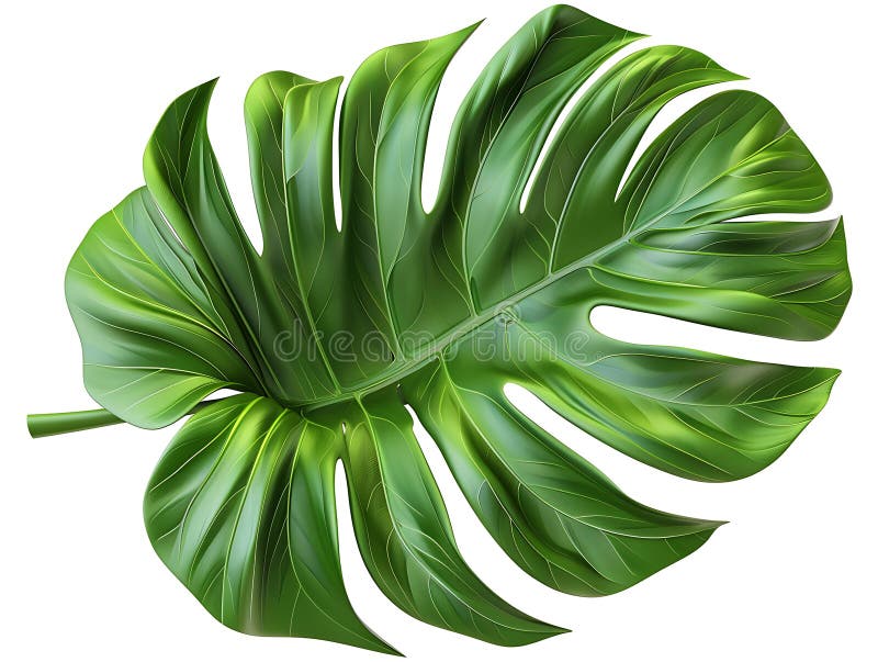 Vibrant Green Leaf in High Resolution Stock Illustration - Illustration ...