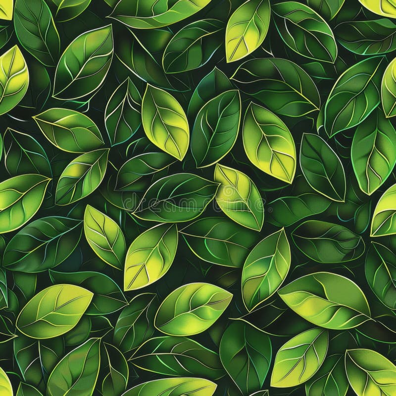 Vibrant Green Leaf Pattern for Nature-Inspired Design Stock Image ...