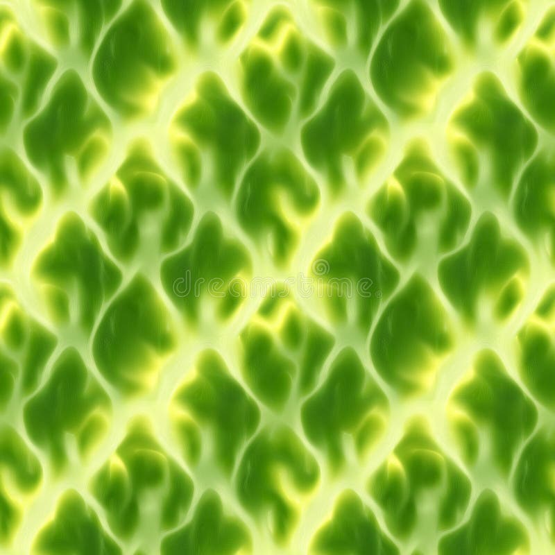 Vibrant Green Leaf Pattern with Subtle Yellow Highlights in Abstract ...