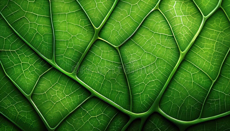 Vibrant Green Leaf Vein Textures Abstract Background Wall Art ...