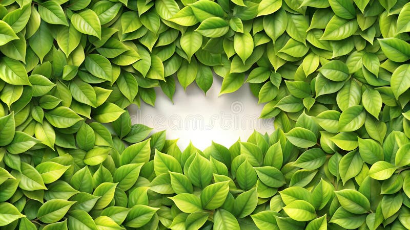 Vibrant Green Leaves Dancing in a Seamless Loop AI Generated Stock ...