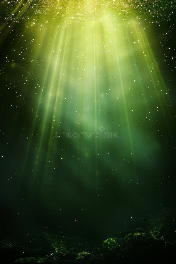 Vibrant Green Light Burst on Dark Backdrop, Abstract Rays in Green and ...