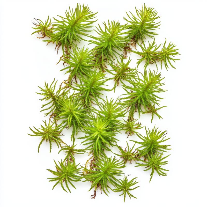 Vibrant Green Moss Plants Nature Texture Background Botanical Leaf Life ...