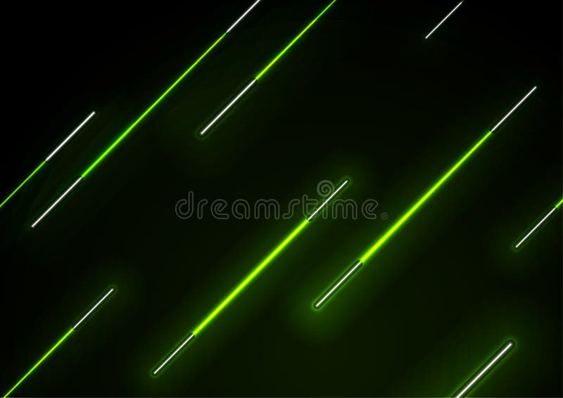Vibrant Green Neon Laser Lines Abstract Background Stock Vector ...