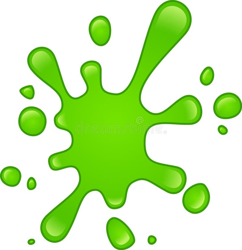 Vibrant Green Paint is Splashing Dynamically Against a Clean White ...