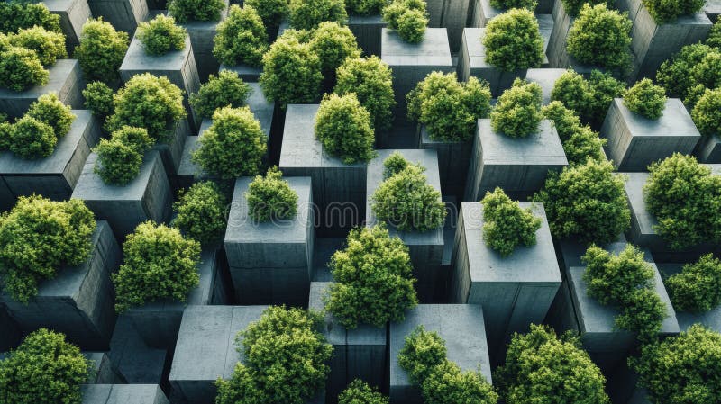 This Vibrant Green Patch of Trees Breaks through a Concrete Landscape ...