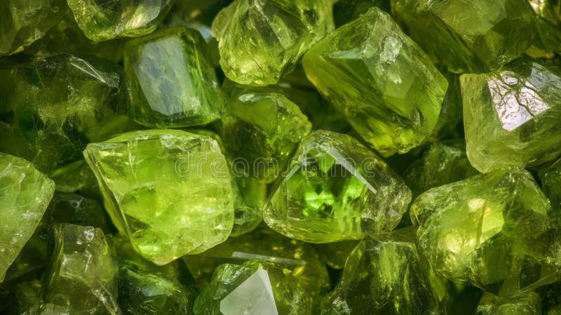 Vibrant Green Peridot Stones Texture for Design and Background ...