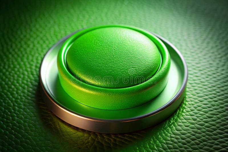 Vibrant Green Push Button Stock Photo Perfect for UIUX Design ...