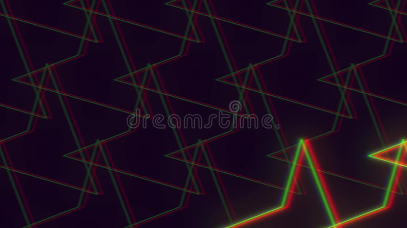 Vibrant Green and Red Triangle Pattern Creates Striking and Dynamic ...