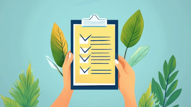 Cartoonstyle Checklist Stock Illustrations – 6 Cartoonstyle Checklist ...