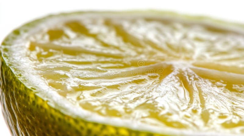 A Vibrant Green Slice of Lime is on Display, Highlighting Its Juicy ...