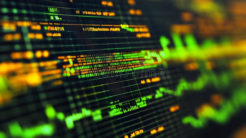 Vibrant Green Sound Wave Visualization with Glowing Particles in a ...