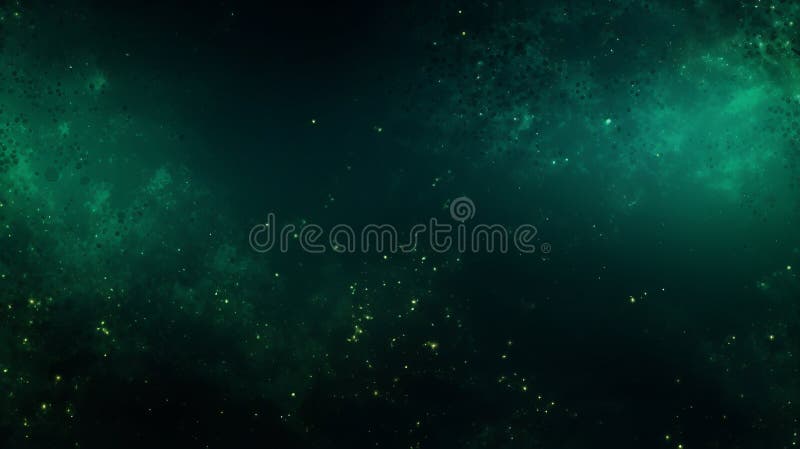 A Vibrant Green Space Filled with Sparkling Stars Stock Illustration ...