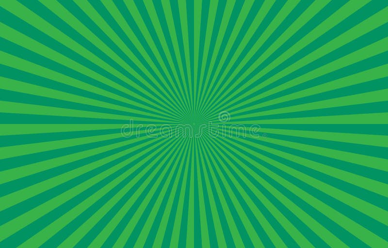 Vibrant Green Sunburst Pattern Background Stock Vector - Illustration ...