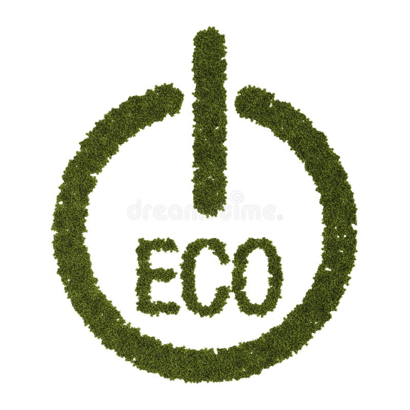 Vibrant Green Symbol Representative of Eco-friendliness Created from ...