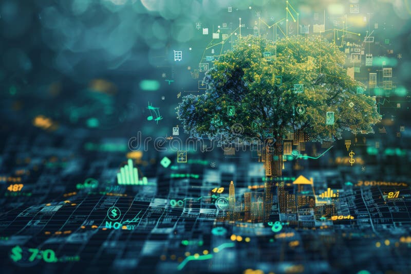 A Tree Grows from a Computer Chip, Merging Nature and Technology in the ...