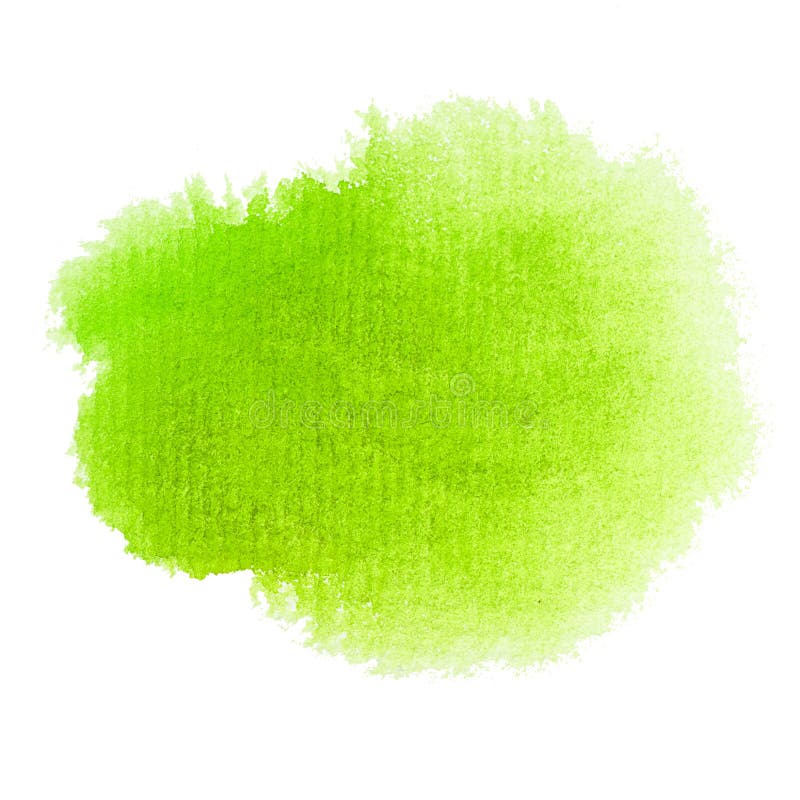 Vibrant Green Watercolor Splash on White Background Stock Photo - Image ...