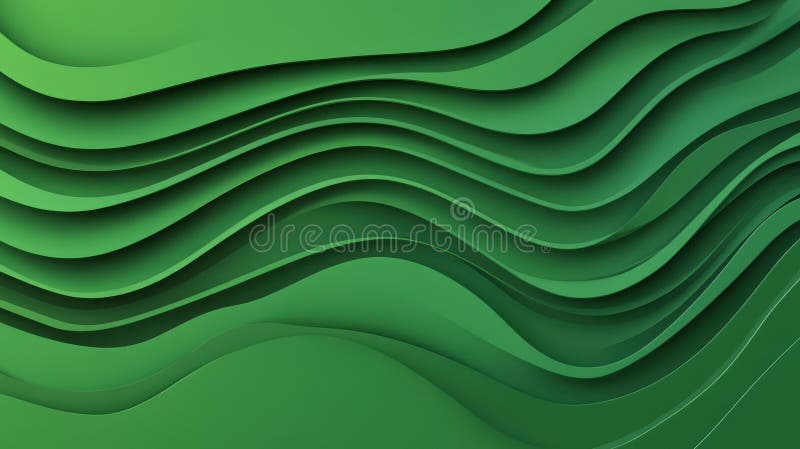 Vibrant Green Wavy Tech Lines Create a Dynamic Abstract Background ...