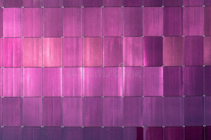 A Vibrant Grid of Metallic Purple Tiles, Reflecting Light in Gradient ...