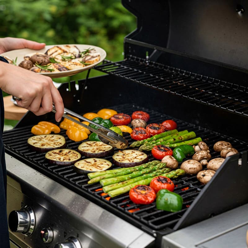 Vibrant Grilled Vegetables: a Colorful Feast for the Senses. Stock ...