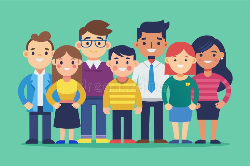 A Vibrant Group of Friends Stands Together, Symbolizing Unity and ...